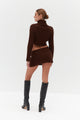 Chunky Knit Crop Skivvy - Brown – Style Addict®