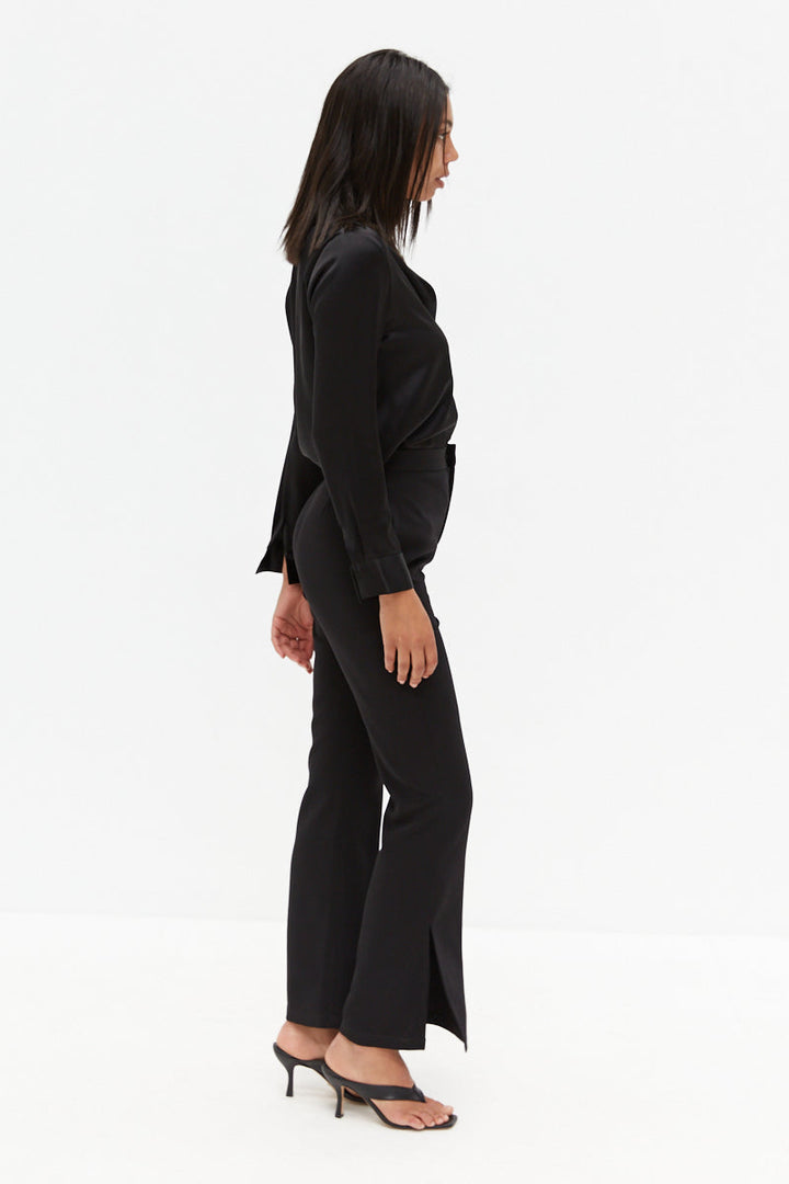 Side Split Pants - Black – Style Addict®
