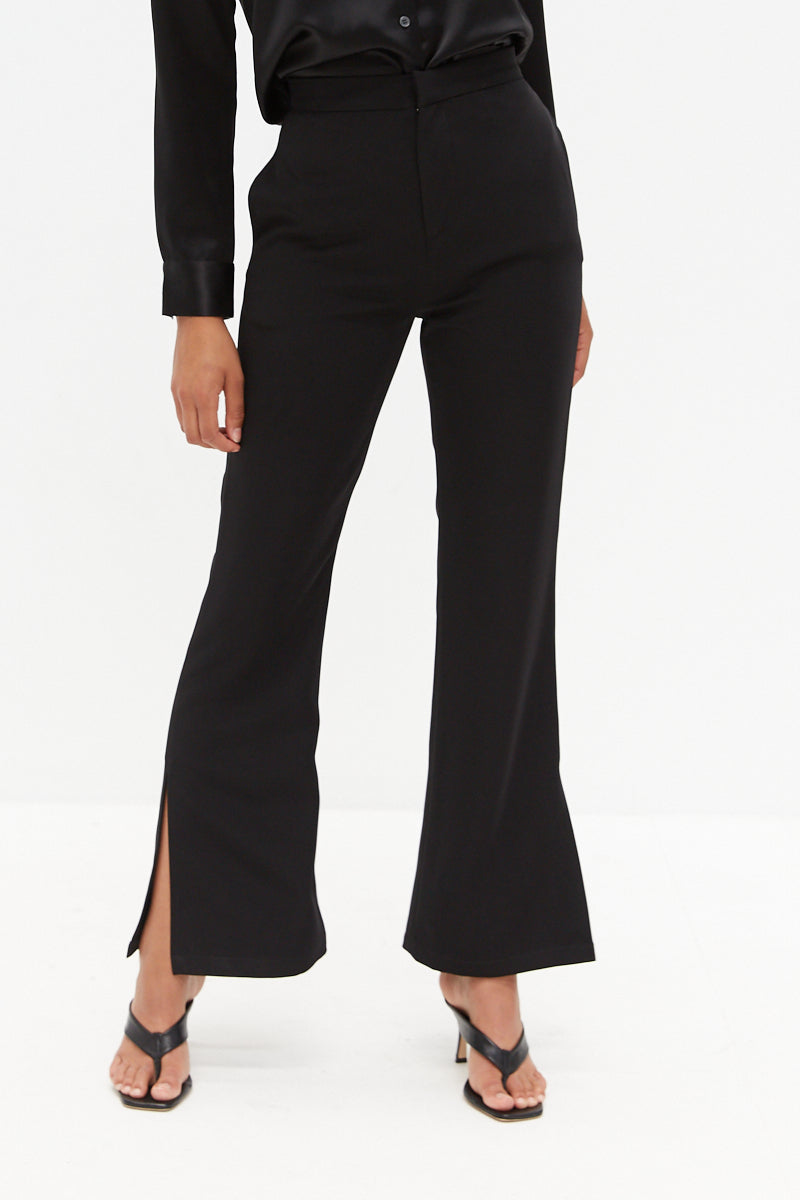Side Split Pants - Black – Style Addict®